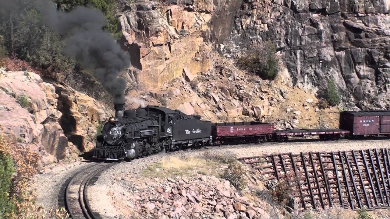 USA - Durango & Silverton 6 - Chartered Freight, High Line 16/10/2012 ...