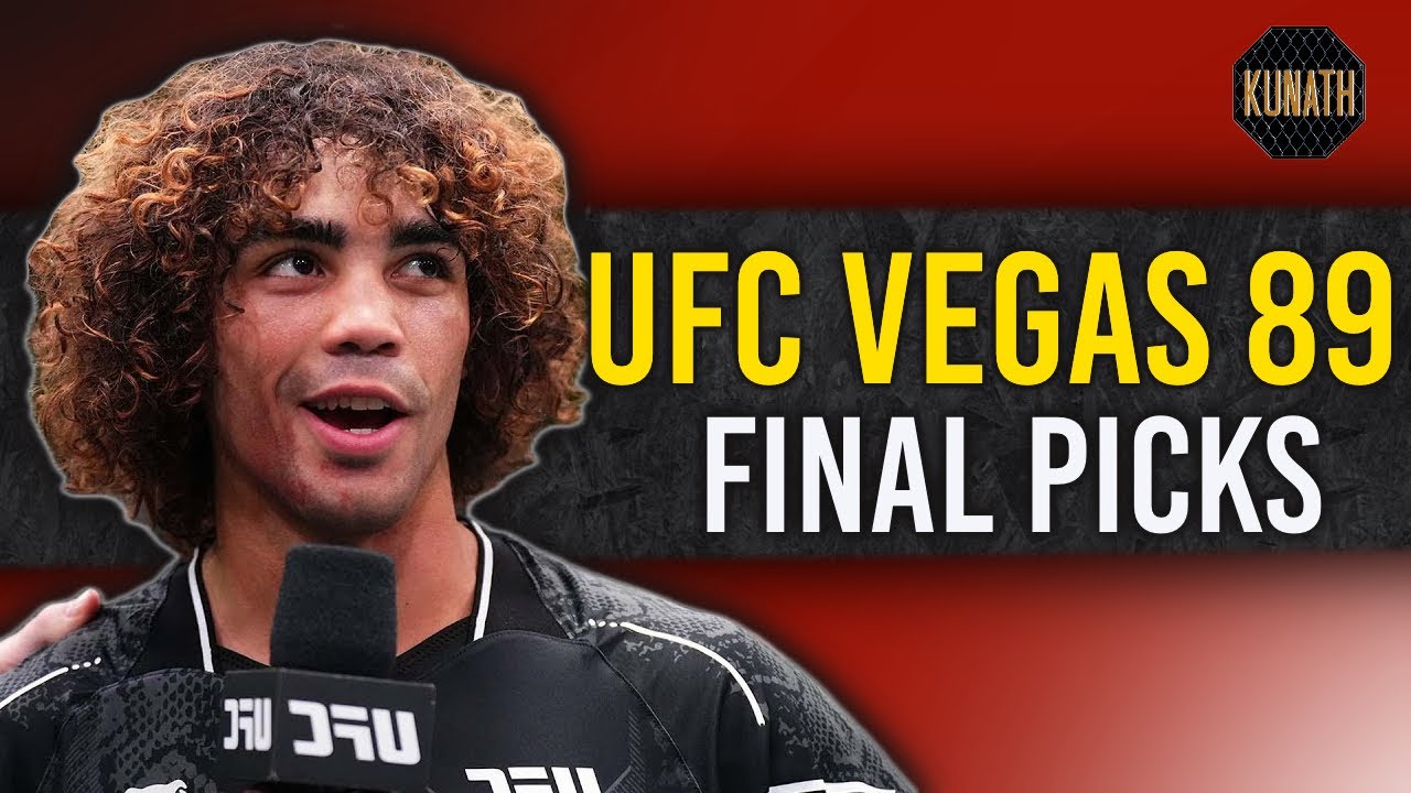 UFC VEGAS 89 PICKS | DRAFTKINGS UFC PICKS - YouTube