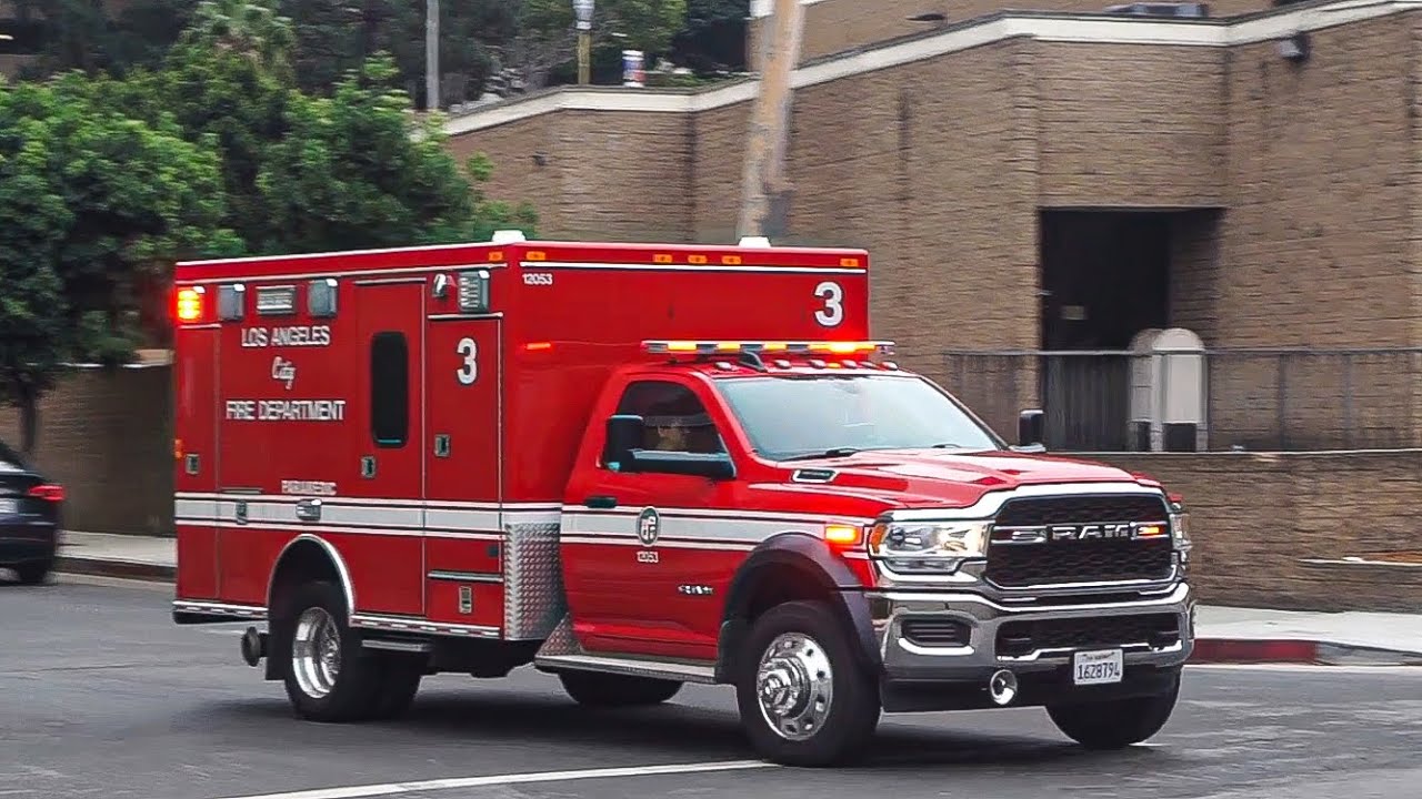LAFD Rescue 3 & Rescue 803 Responding - YouTube