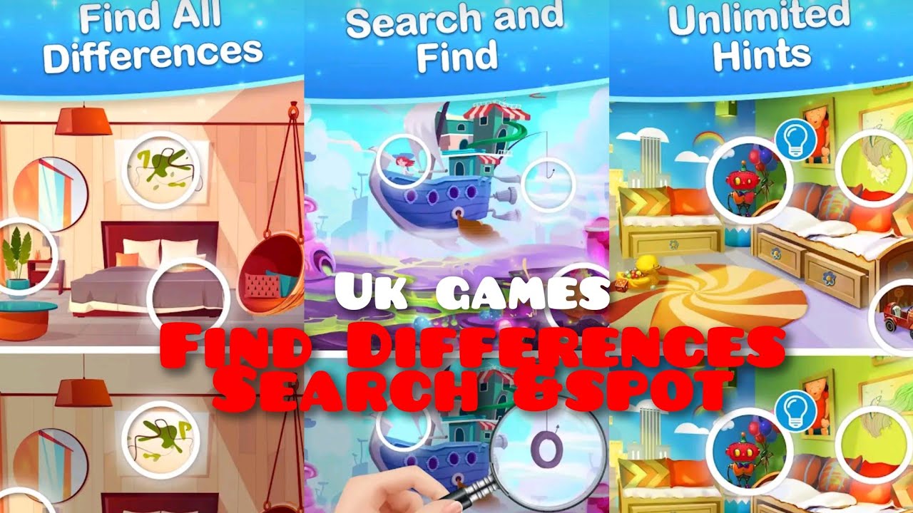 Find Differences Search & Spot | Level 1-8 | iOS Android | Gameplay ...