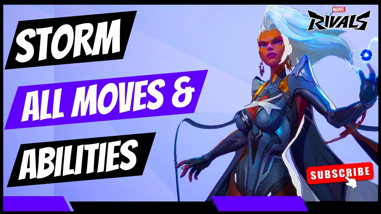 Marvel Rivals Storm Full Moveset Preview & Gameplay - YouTube