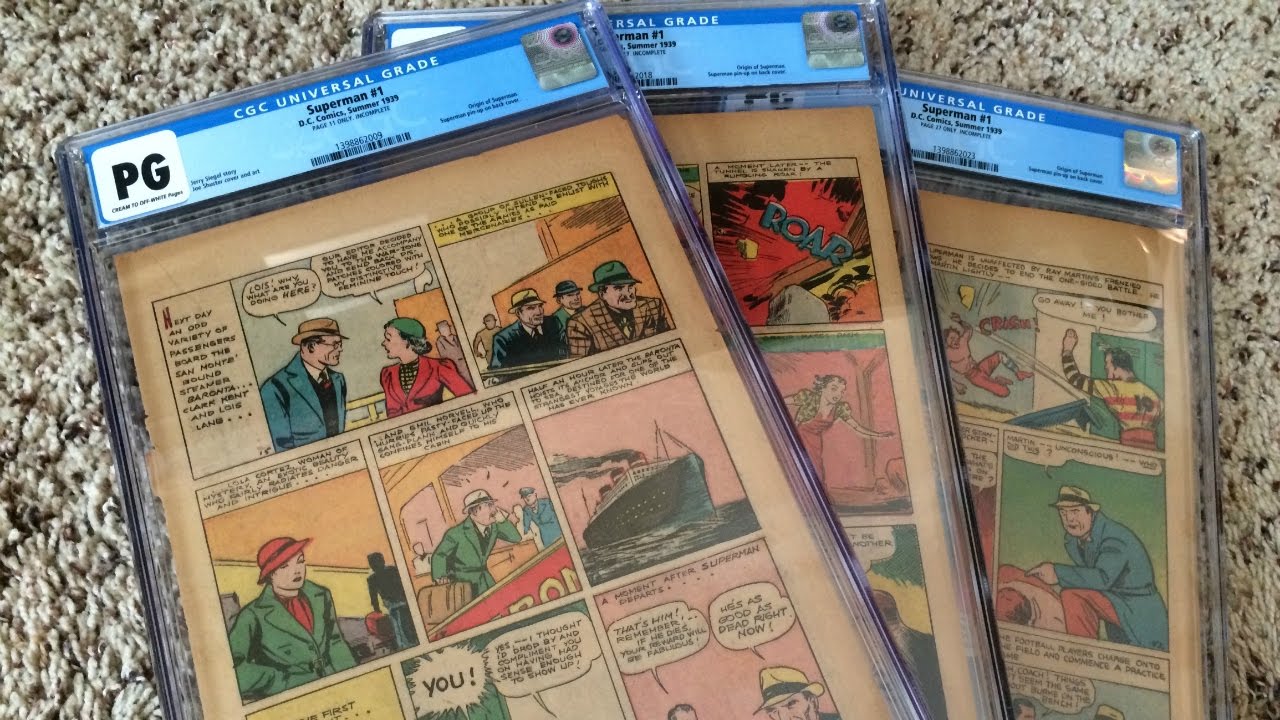 Year End Comic Book Acquisitions - Box 3 - Superman #1 Pages! - YouTube