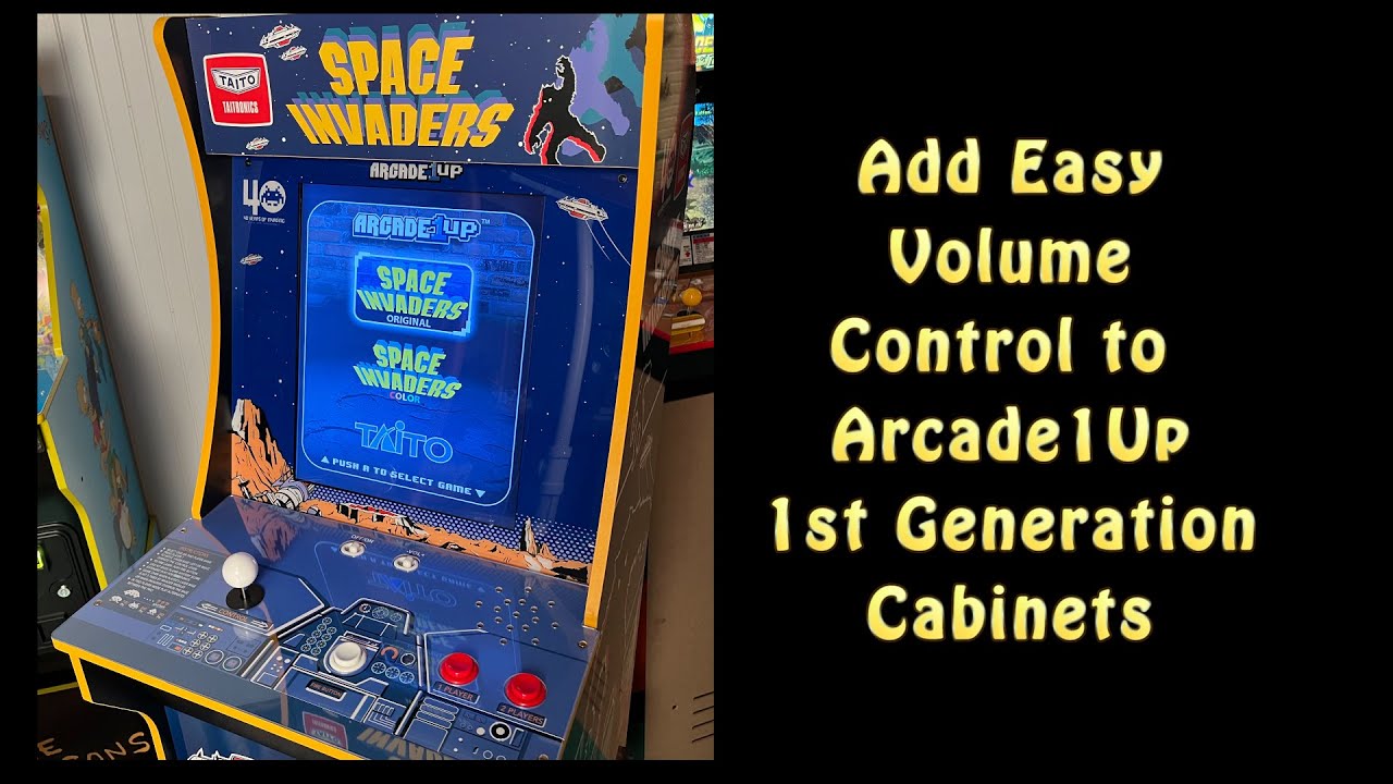Add Easy Volume Control to Arcade1Up 1st Generation Cabinets - YouTube