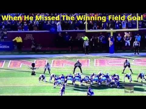Blair Walsh Missed Field Goal (Fail) - YouTube