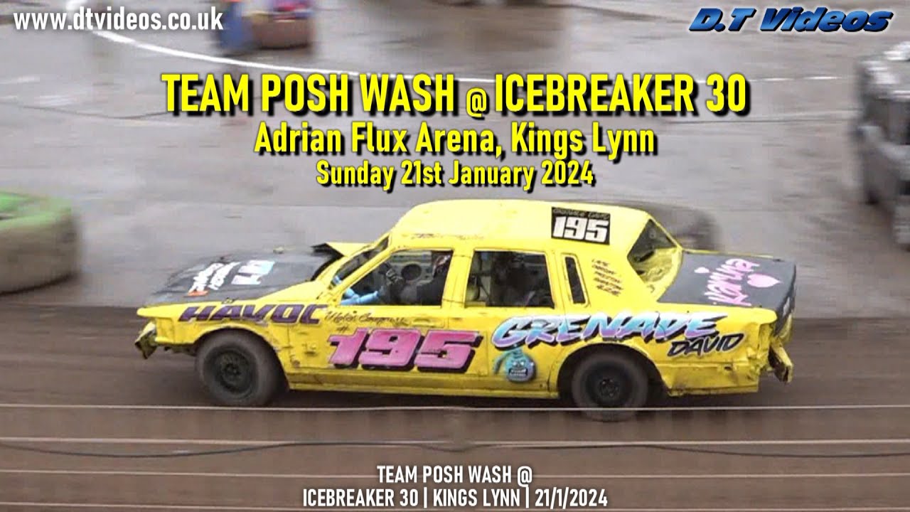 Team Posh Wash @ Icebreaker 30 | Banger Racing | Adrian Flux Arena ...