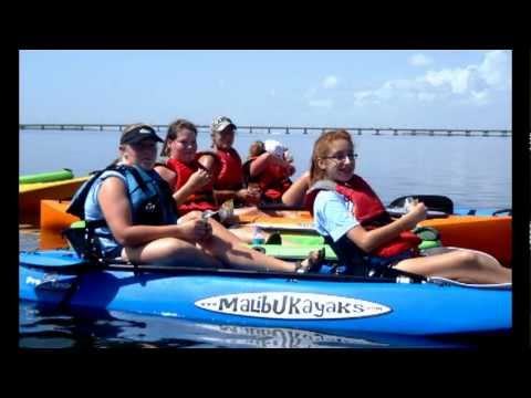 Harlingen Girl Scouts Kayak in South Padre Island - YouTube