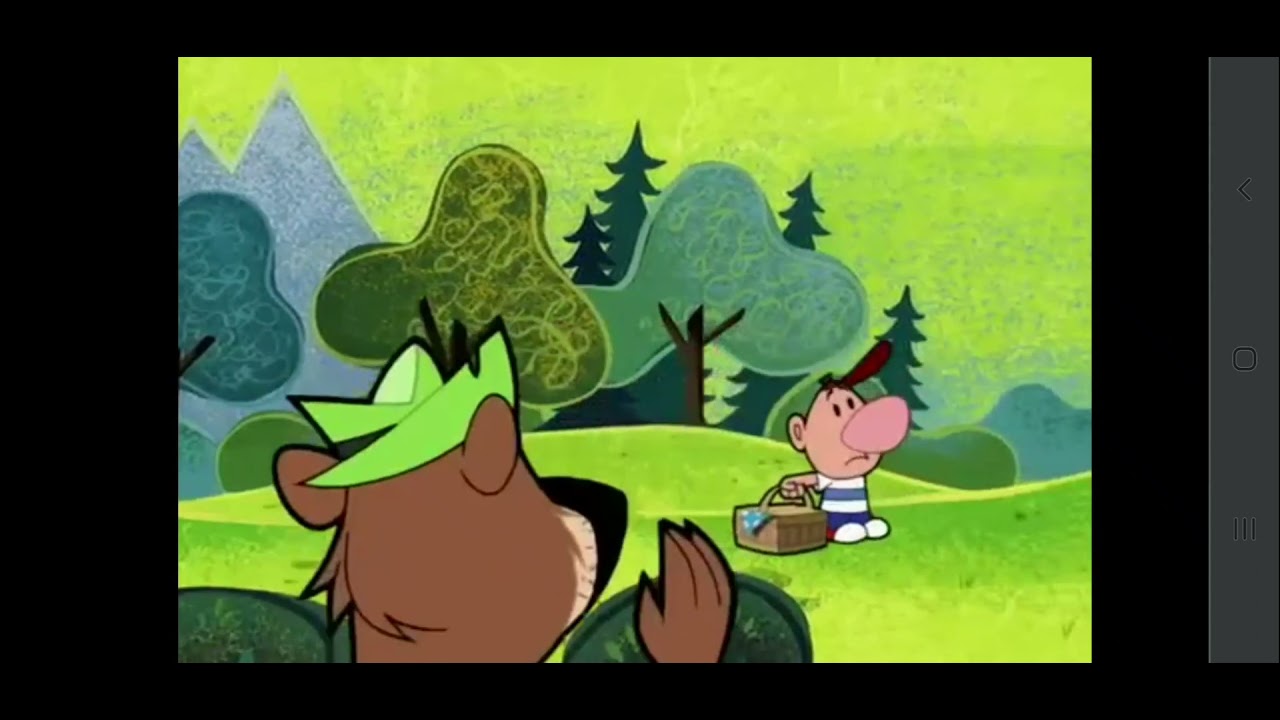 El Oso Yogui y Bubu quieren robar la canasta de comida de Billy - YouTube