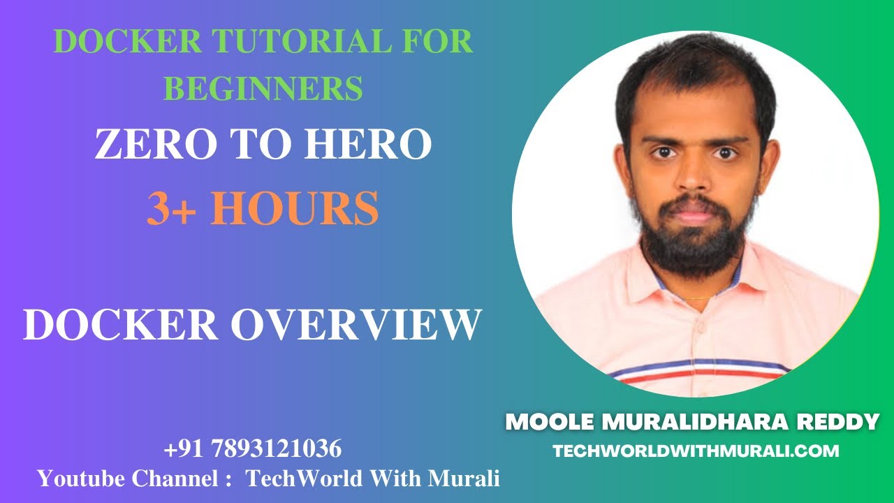 Overview Of Docker What Is Docker Techworld With Murali Moole Muralidhara Reddy Docker