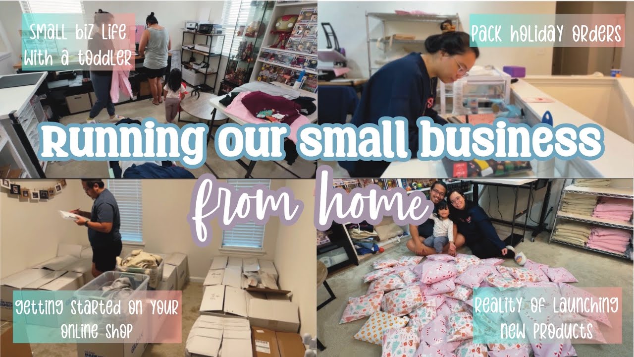 Running small business from home | Packaging Holiday orders | Getting ...