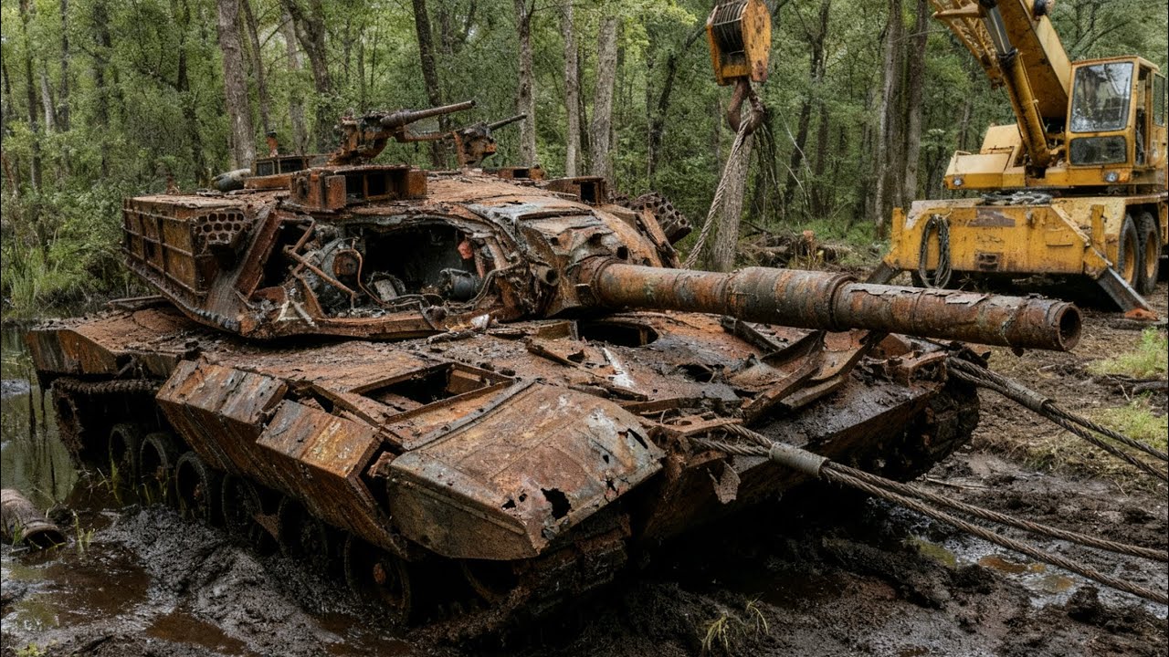 We Found an M1 ABRAMS TANK Lost for Decades in the Jungle | FULL ASMR ...