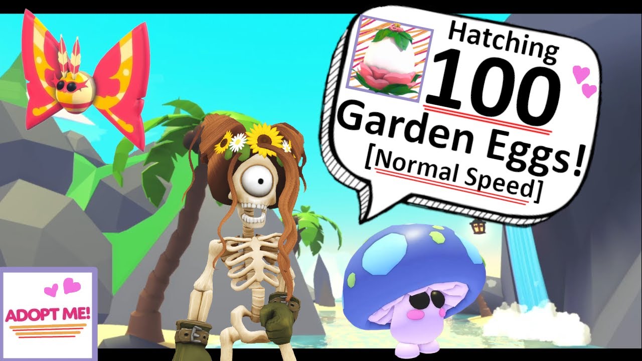 Hatching Another 100 Garden Eggs🌷🥚 [Normal Speed💤] - Adopt Me (Roblox ...