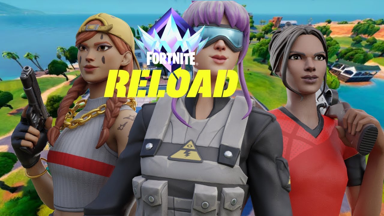 Playing fortnite trio squads in reload in (unreal) - YouTube