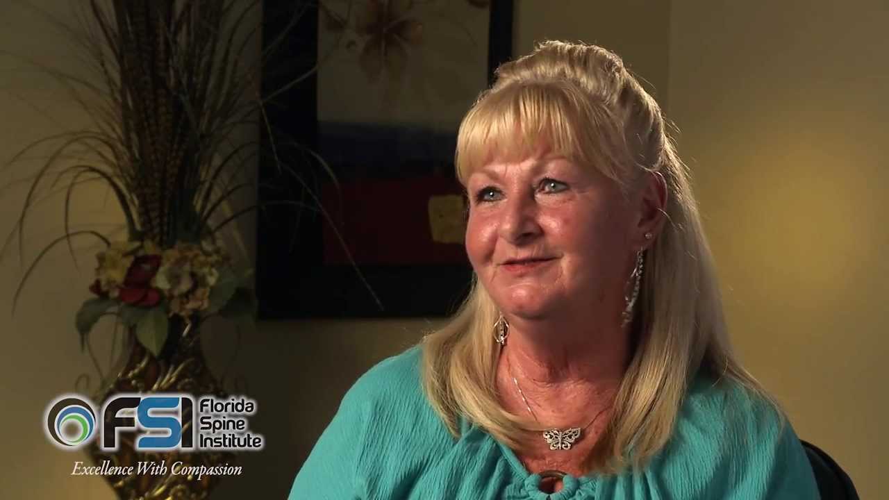 Florida Spine Institute: Susan Branham Testimonial - YouTube