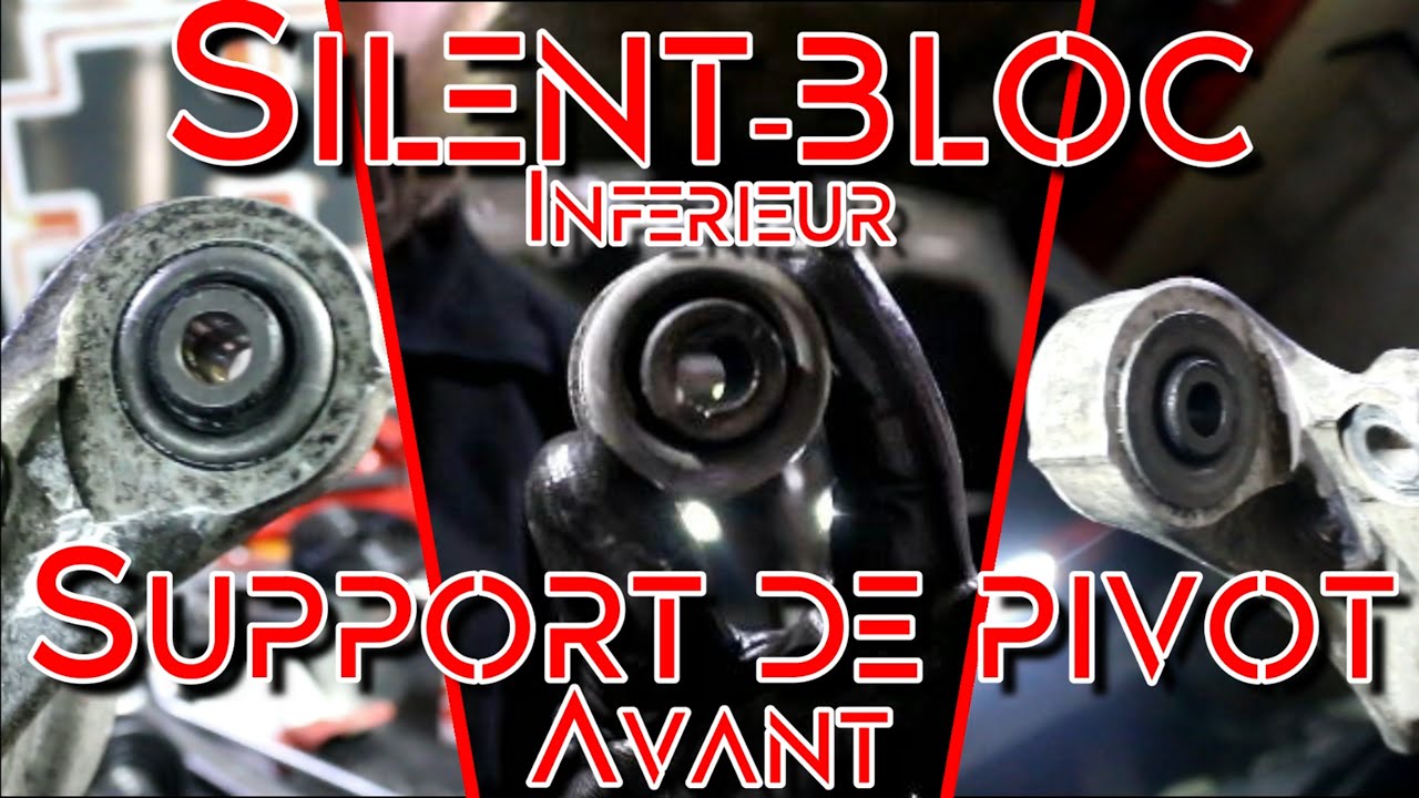 Changer silent bloc inférieur de support de pivots avant Peugeot 407,508,607 et Citroën C5,C6 ...