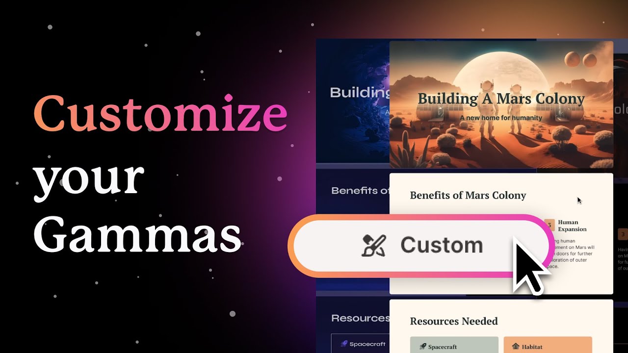 How to customize your Gamma | Customization Tips | Gamma Tutorial - YouTube