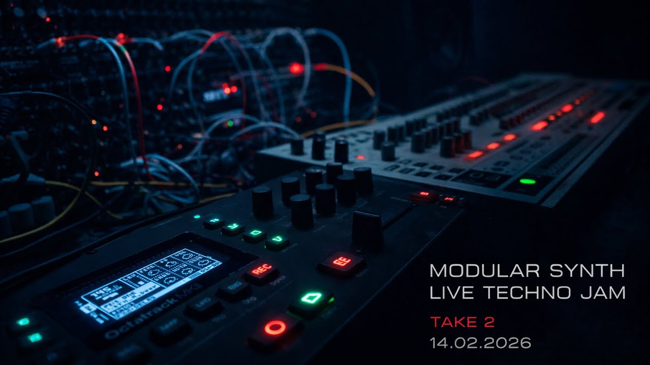 Modular Synth & Live Techno jam TAKE 2 - 14/02/2026 - YouTube