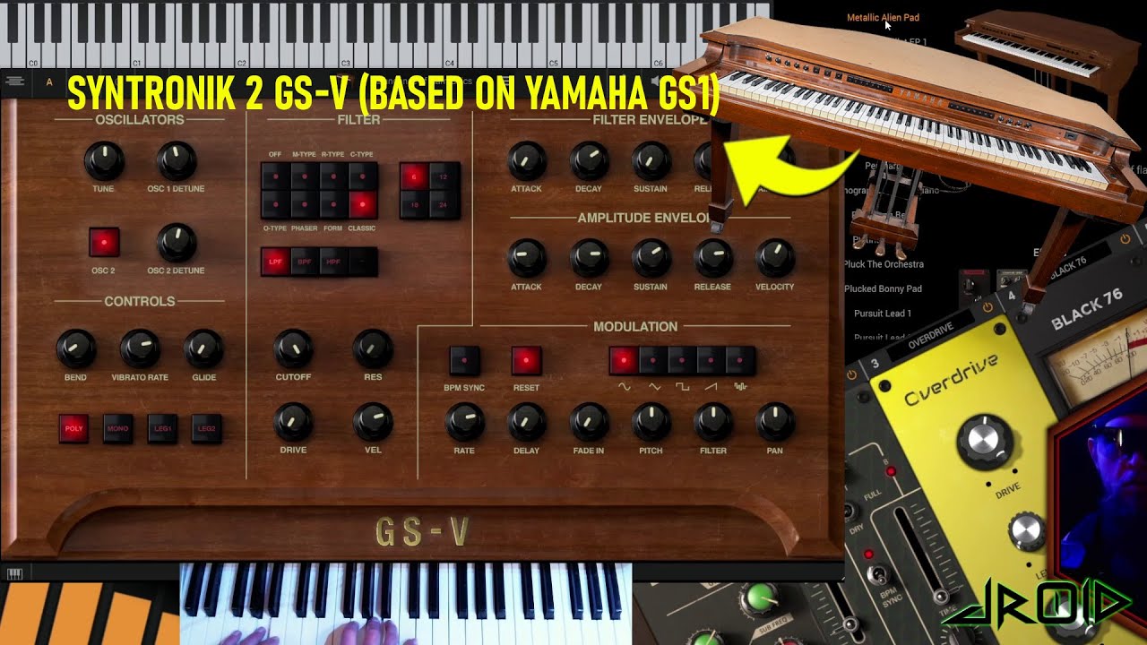 IK Multimedia Syntronik 2 GS-V Synth, Based On YAMAHA GS1 Synthesizer Sound Demo - YouTube