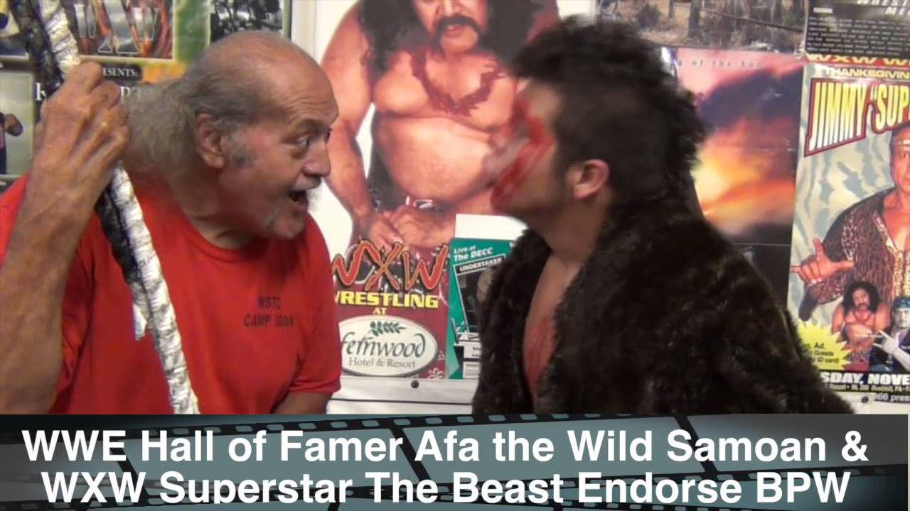 WWE Hall of Famer Afa the Wild Samoan & WXW Superstar The Beast endorse ...
