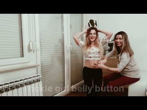 Trickle girl belly button 