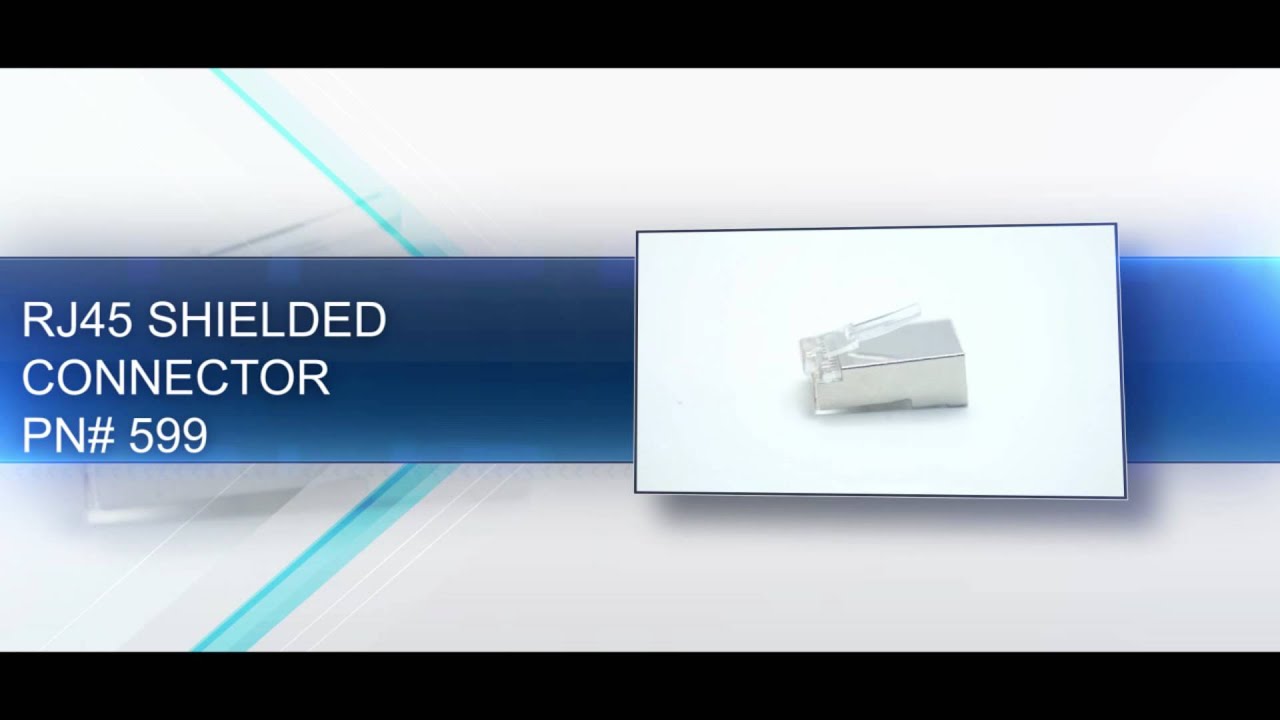 Cat5e Shielded Connector - Stranded Cable #599 - YouTube