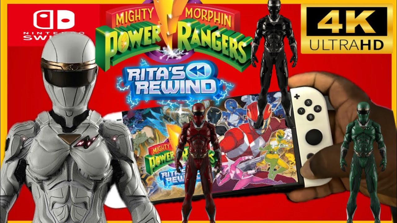 Mighty Morphin Power Rangers Nintendo Switch oled Gameplay | Review ...