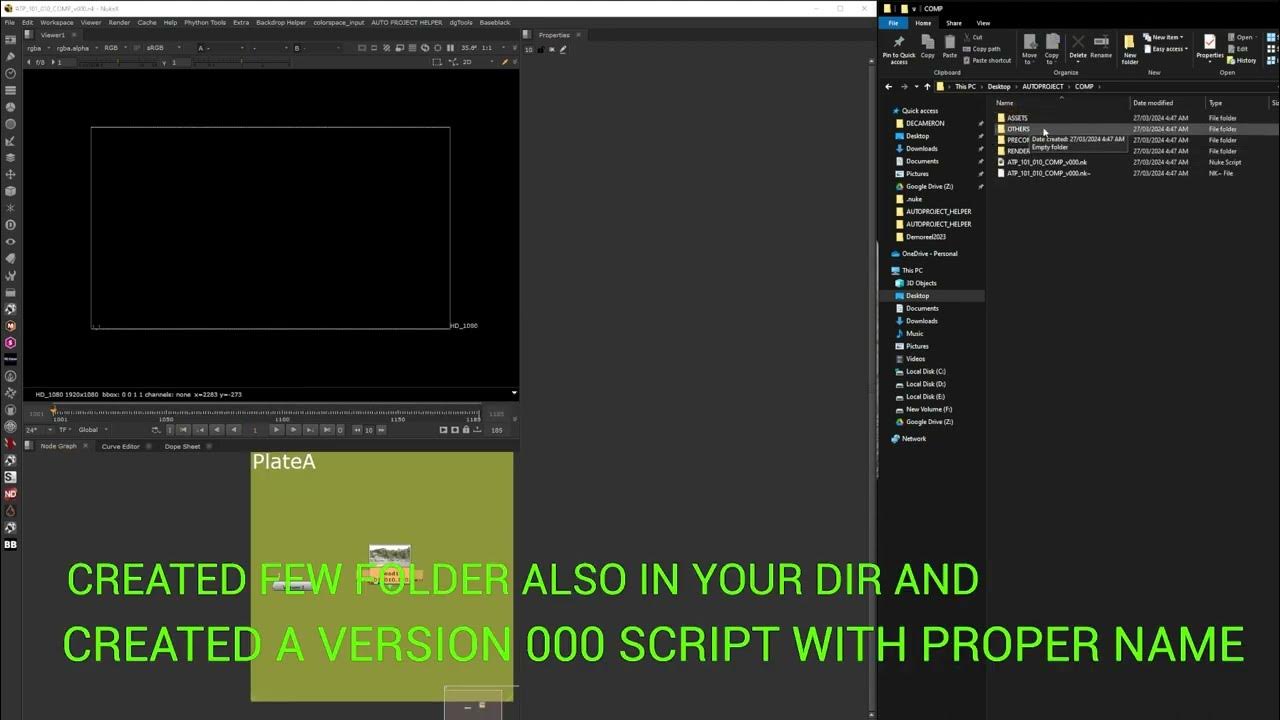 Auto Project Helper - Foundry Nuke python script - YouTube