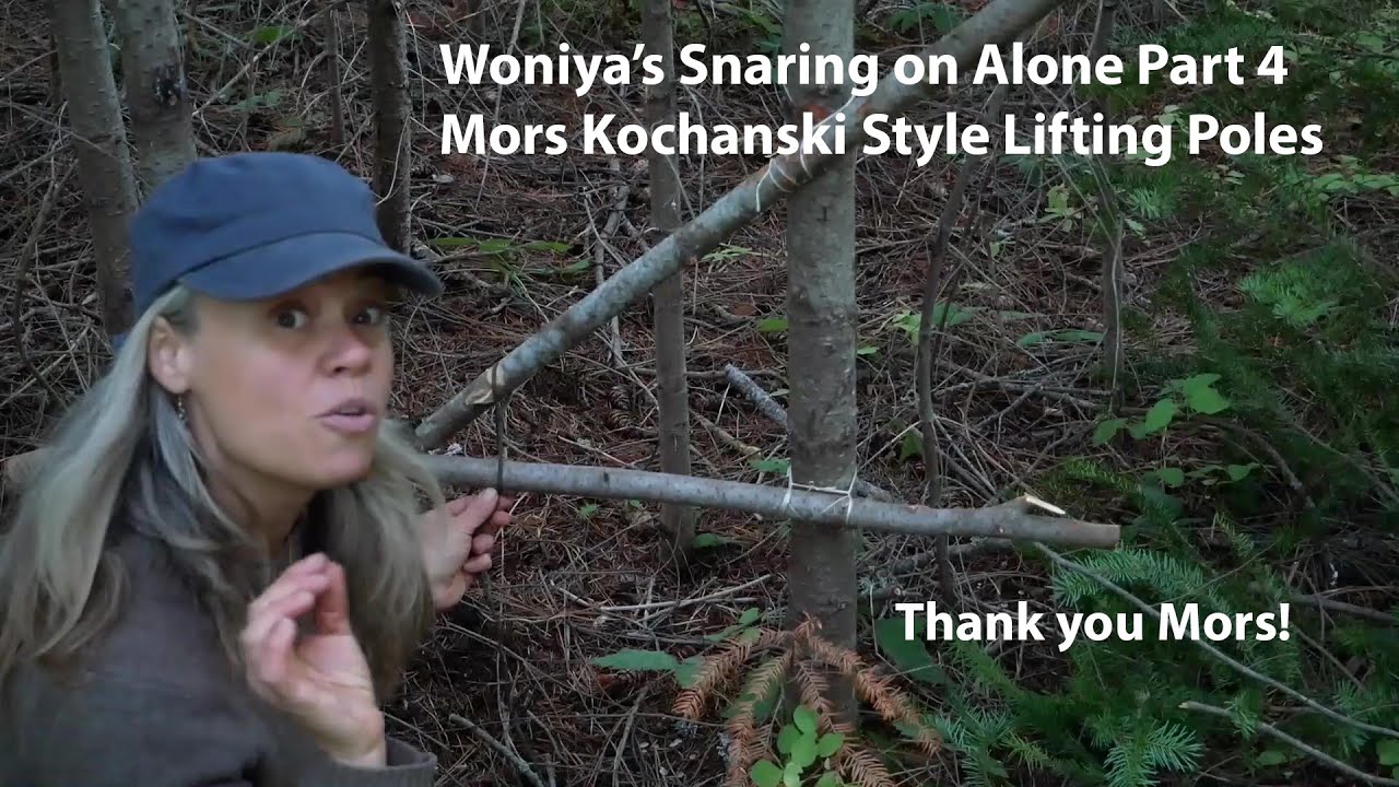 Woniya's Snaring on Alone Part 4- Mors Kochanski Style Lifting Poles ...