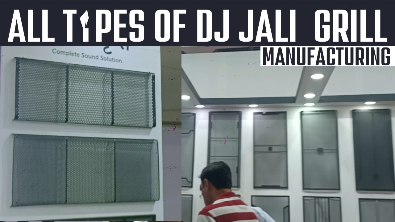All Types Of Jali Manufacturing DJ Speaker Cabinet Gril - YouTube