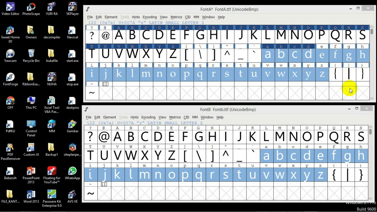 Tutorial Modifikasi Font Latin dan Arab - YouTube