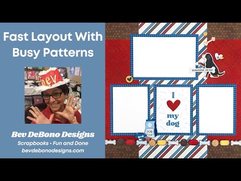 Aug 28th Technique Class: Fast Layout with busy pattern papers. Enjoy ...