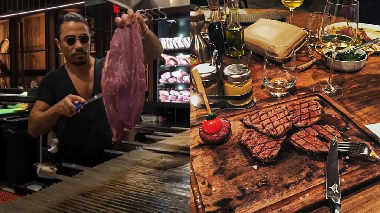 Salt Bae Making Meat For His Customers! #nusr_et - YouTube