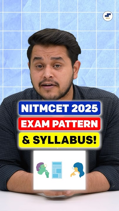 💥NIMCET 2025: Complete Exam Pattern & Syllabus🤩NIT MCA Entrance Exam 2025🌟 #shorts #mca #nimcet ...