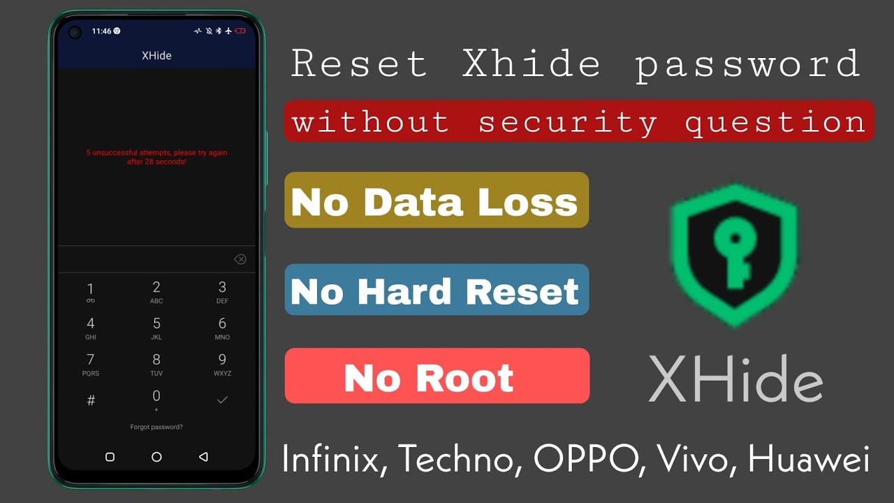 How to Reset Xhide Password Without Security Question Without Data Loss ...