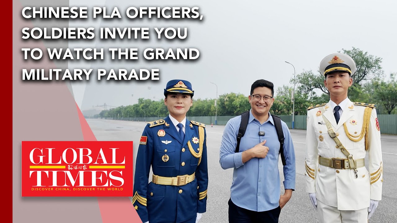 Chinese PLA officers, soldiers invite you to watch the grand military ...