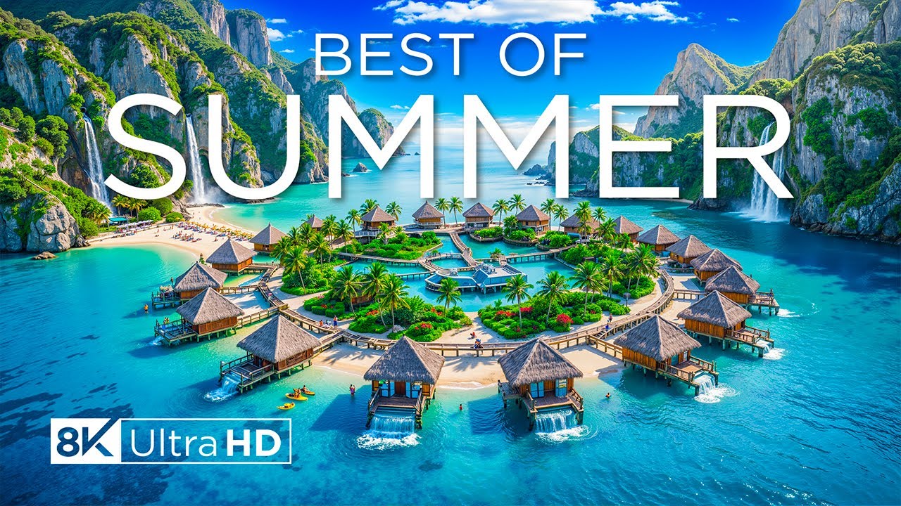 Best of Summer 8K UHD - The most beautiful beach in the world ...