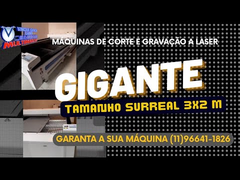 Máquina Laser Corte Gravação Gigante 3x2 m a maior do mercado VG Laser ...