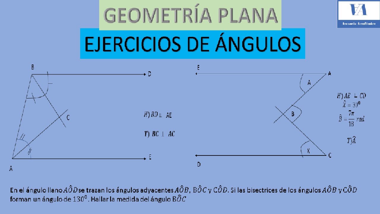 Geometría ÁNGULOS Ejercicios Resueltos Problemas Ángulos Calvache ...