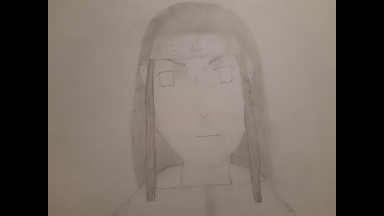 How to draw Neji Hyuga from naruto anime easy step by step. Sketchup ...