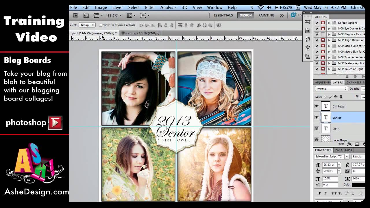 Using Blog Board Templates by Ashe Design - YouTube