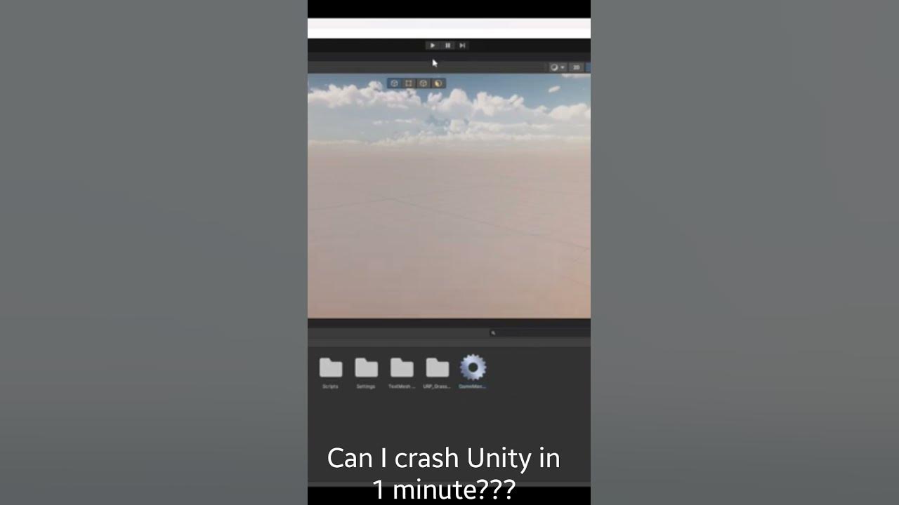Crashing Unity in ONE MINUTE. #unity #unity3d #unitygameengine #unitydevlog #shorts - YouTube