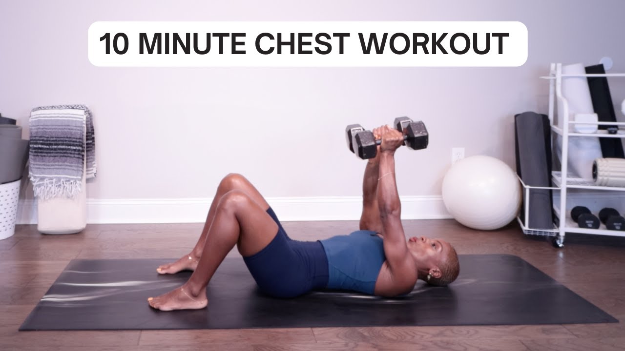 10 Minute Dumbbell Chest Workout | Transform Your Chest With Dumbbell ...