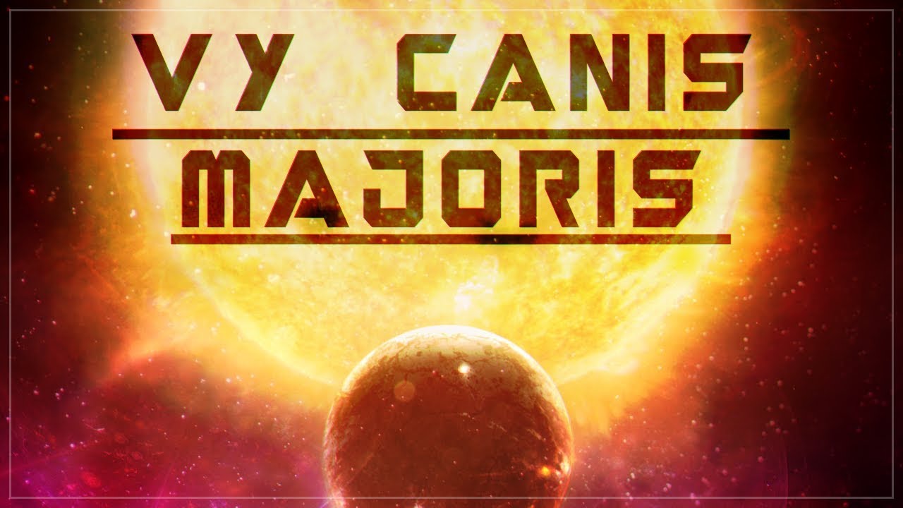 Vy Canis Majoris Em Comparacao Com O Nosso Sistema Solar As Maiores
