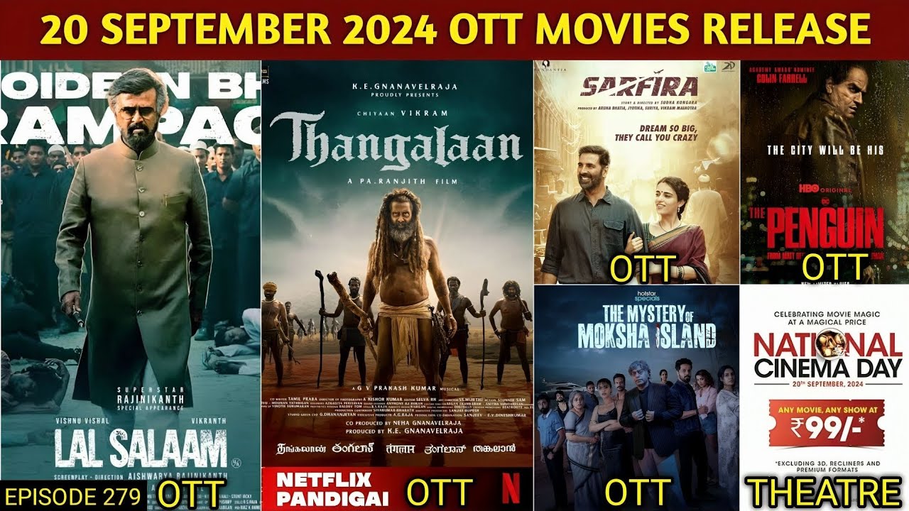 20 September OTT Release Movies & Web Series | Lal Salaam OTT | Sarfira ...