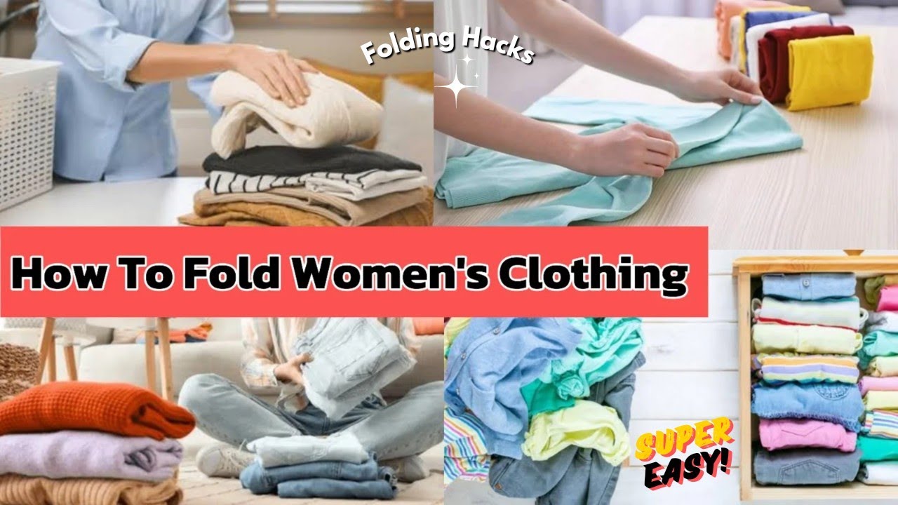 Women's *Cloth Folding Hacks* Like A Pro☑️ Smart and Super easy ideas ...