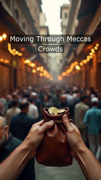 POV: You're caught in the crowd crush during the Hajj pilgrimage, pre ...