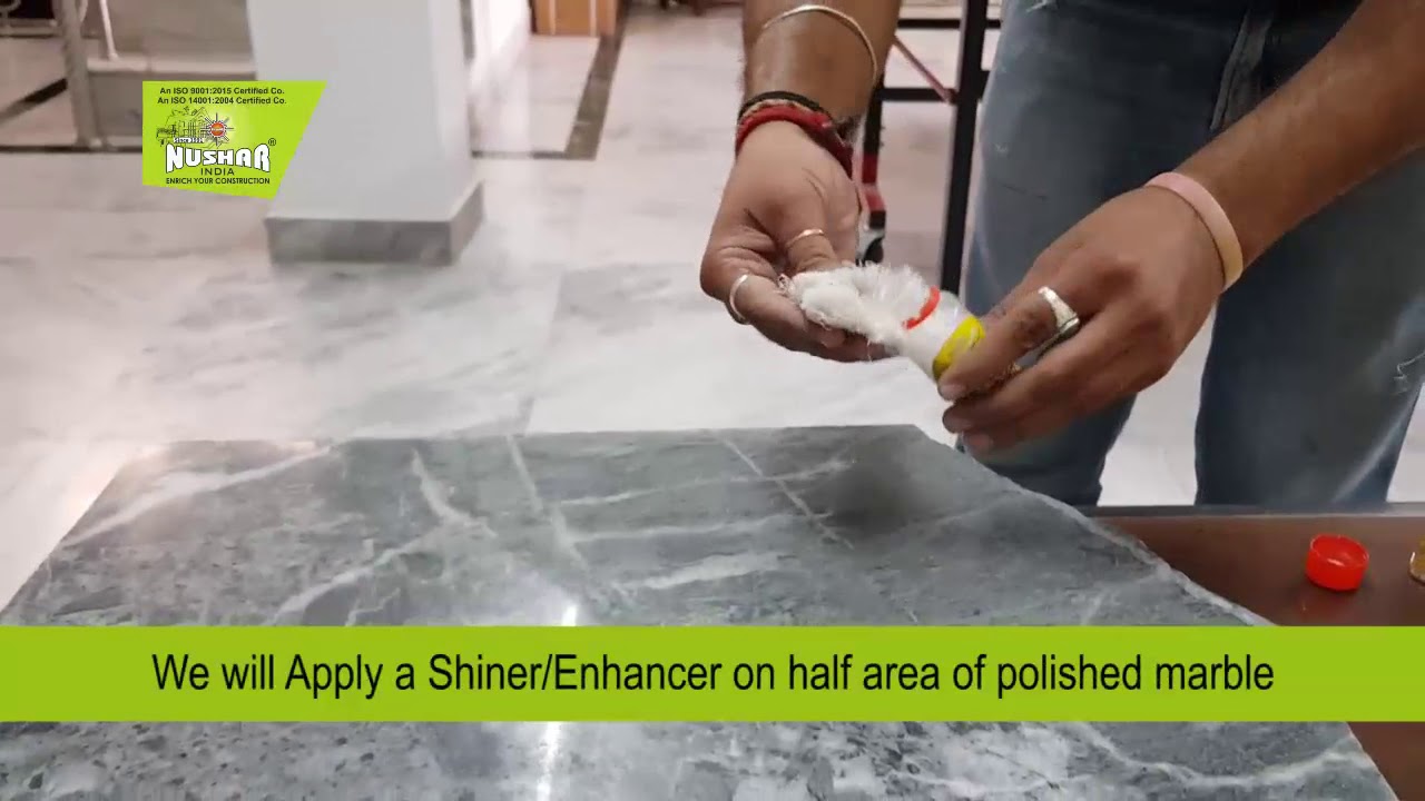 Shiner for marbles and granites - YouTube
