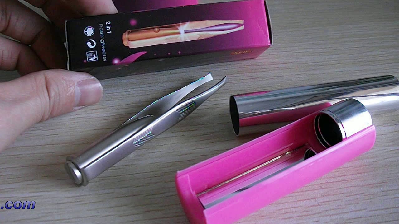 LED Tweezer Light, Precision Eyebrow Tweezer With LED - YouTube