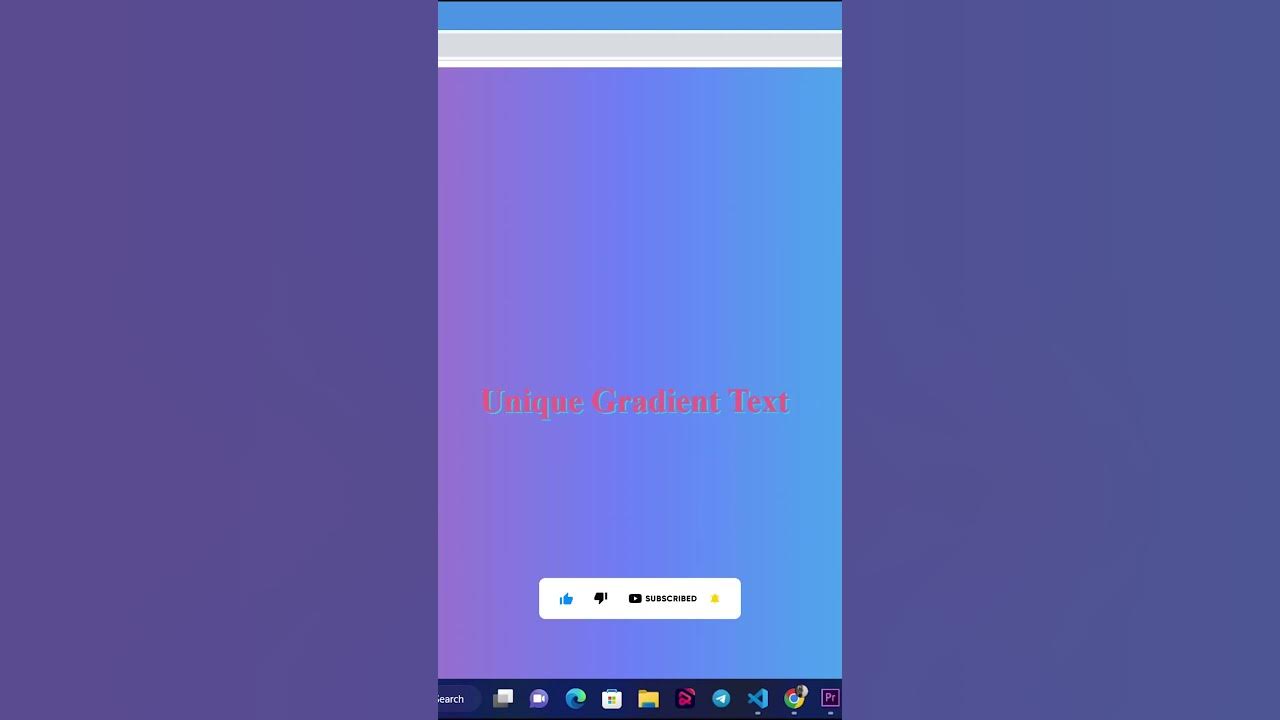 Create Gradient Text Using Html And Css Shorts Gradienttext