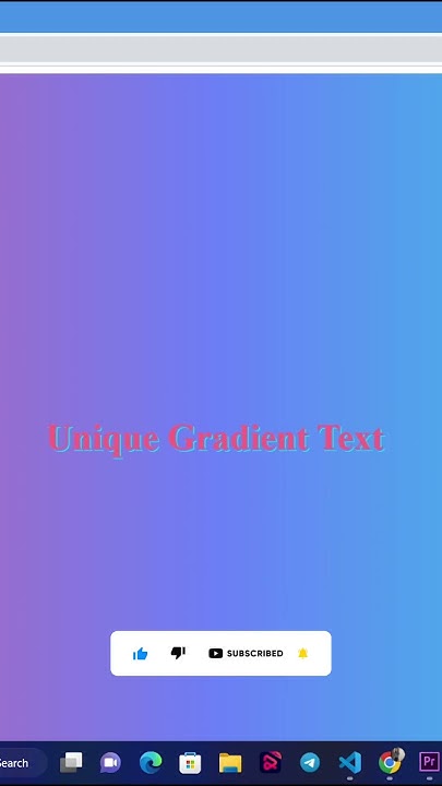 Create Gradient Text Using Html And Css Shorts Gradienttext Webdevelopment Css Html Youtube