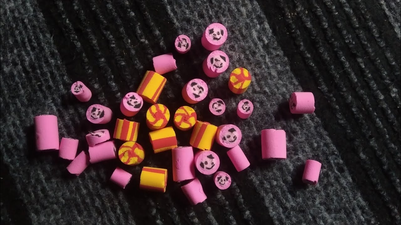 Clay Art | Handmade candy with panda design | How to make candy with ...